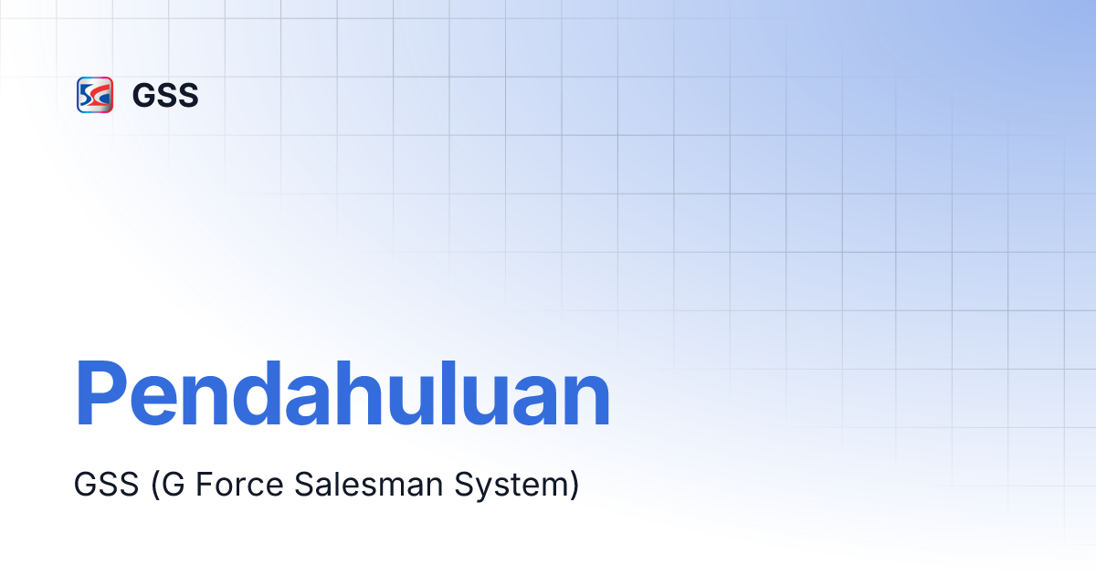 Pendahuluan | GSS